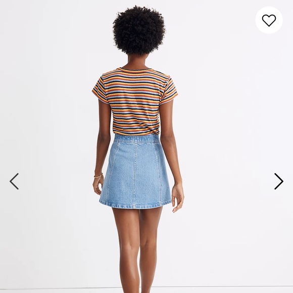 Madewell | Skirts | Stretch Denim Aline Mini Skirt In Miller Wash ...